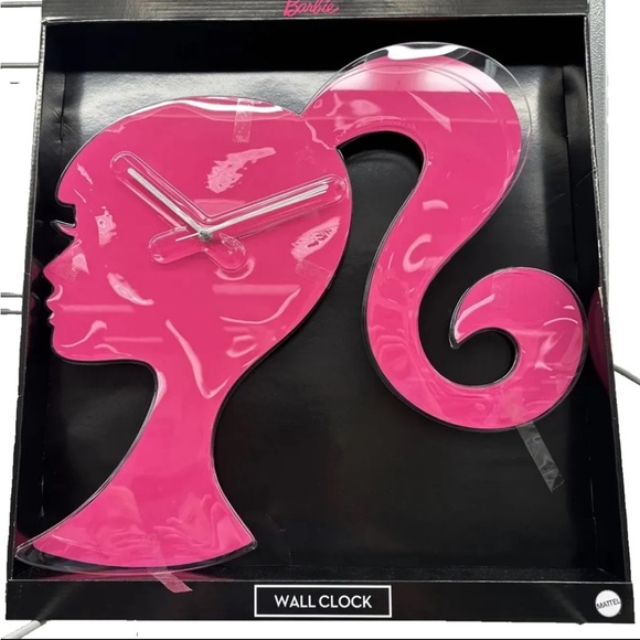 Mattel Barbie | Accents | Mattel Barbie Silhouette Pink Wall Hanging ...